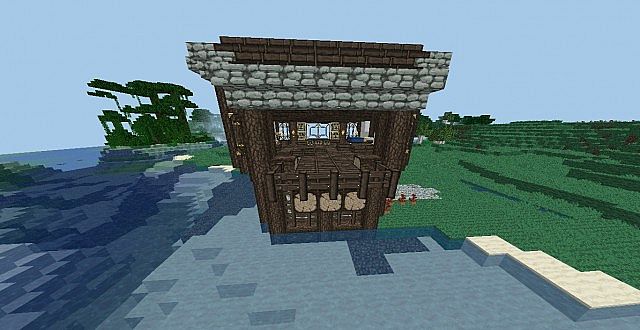 Quick Build: Small Riverside House [Medieval] Minecraft Map