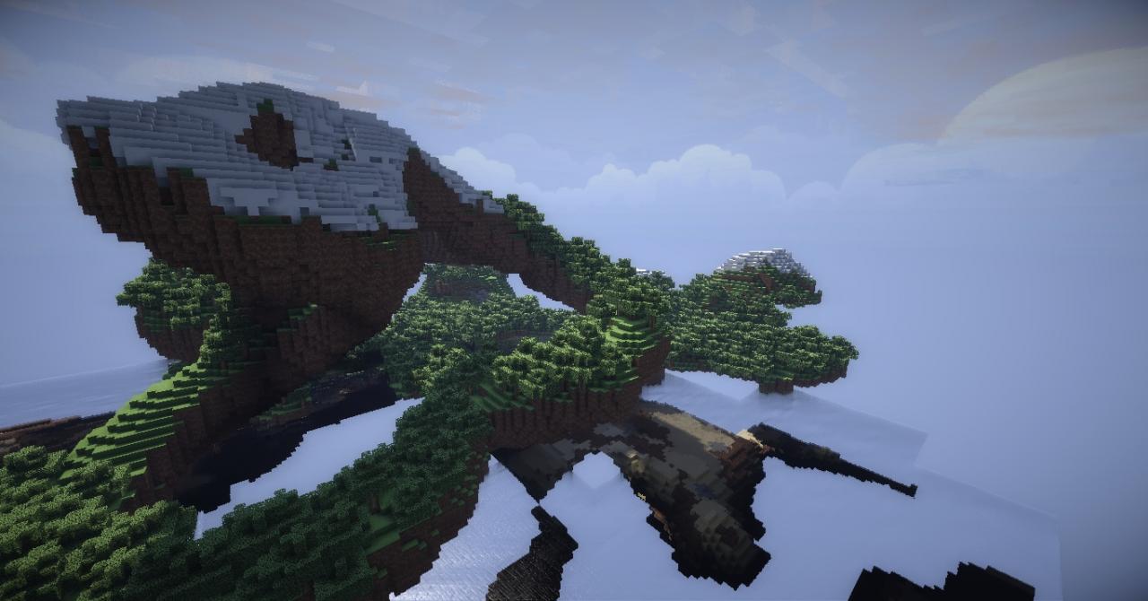 the water flying island by BlueGamerDK Minecraft Map