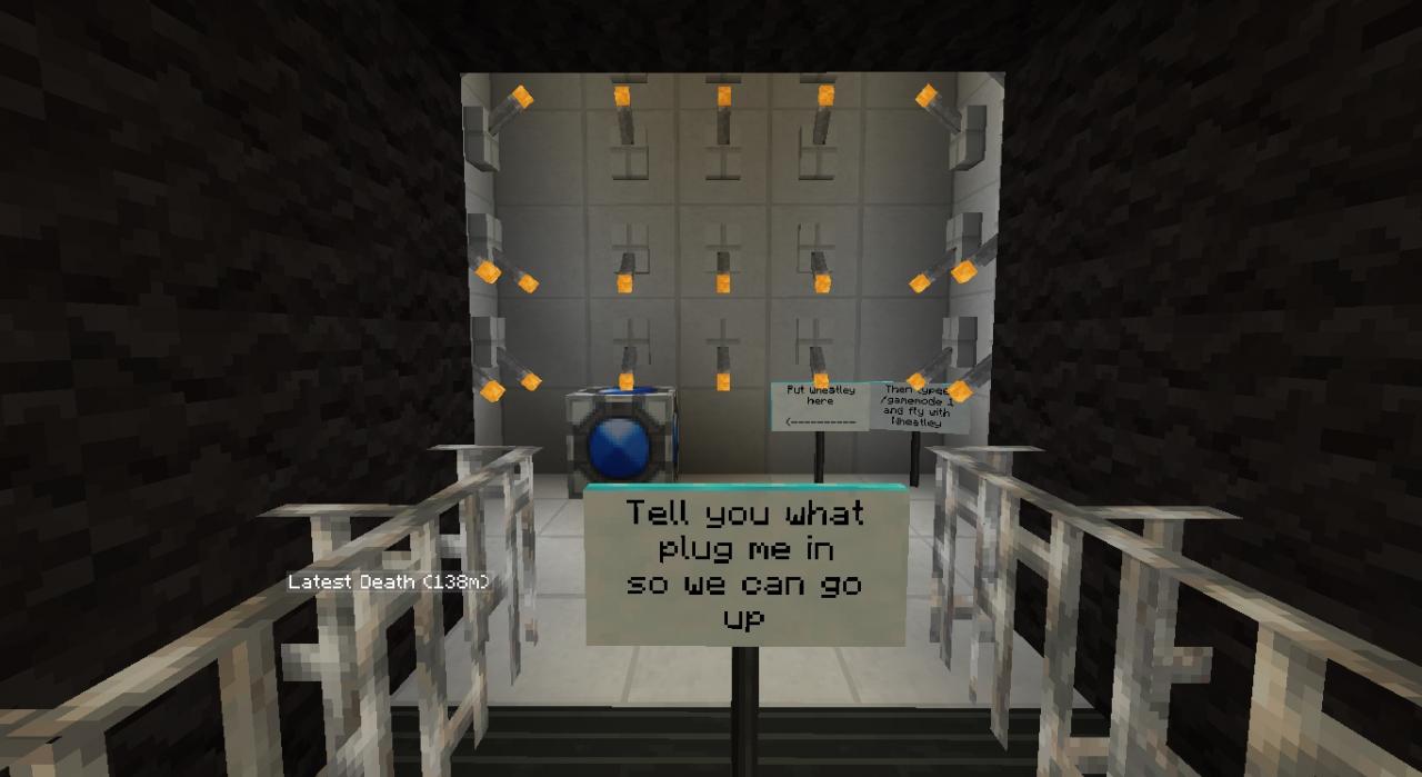 Portal 2 Minecraft Map