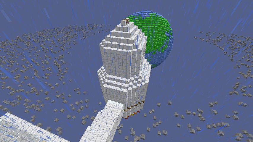 Minecraft Space Station with Spaceship Minecraft Map