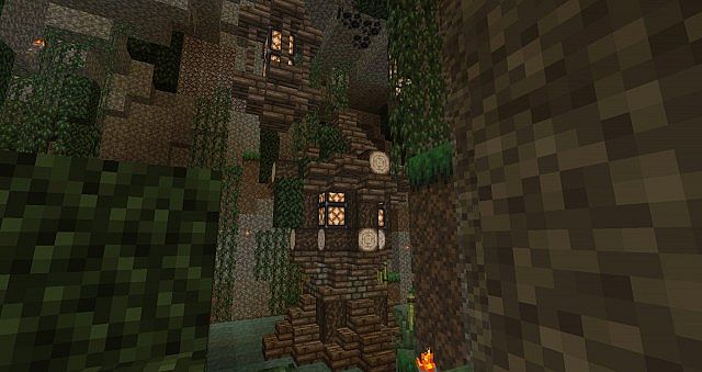 Fantasy Cottage Cave [Survival built] Minecraft Map
