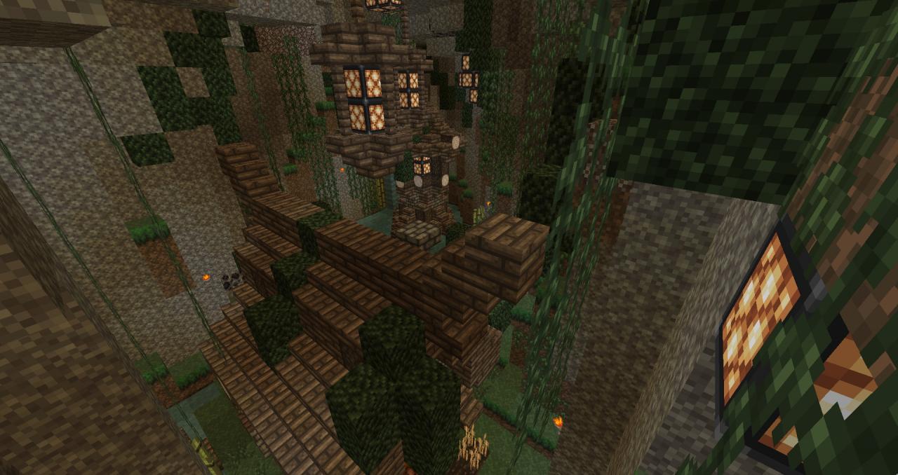 Fantasy Cottage Cave [Survival built] Minecraft Map