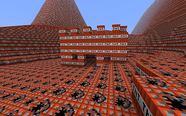 TNT World![Update1.2] (Now with villages and more mountains!) Minecraft Map