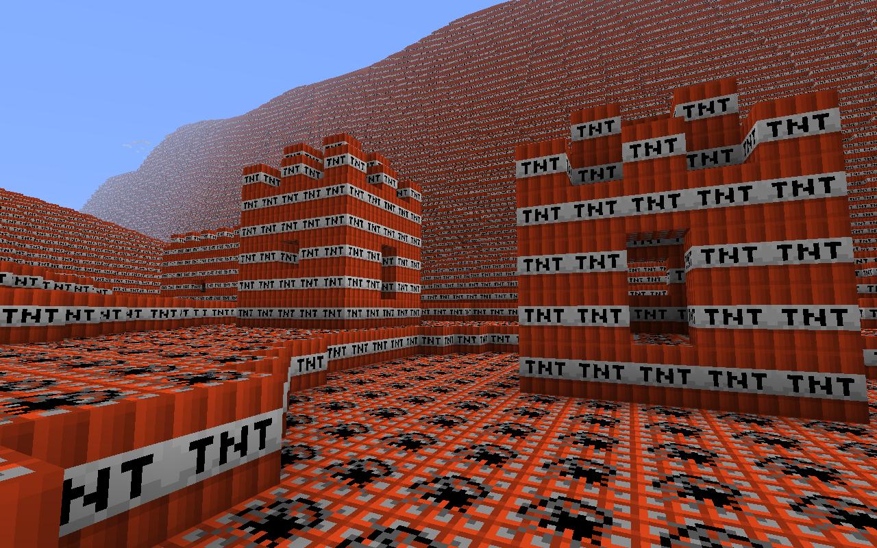 TNT World![Update1.2] (Now with villages and more mountains!) Minecraft Map