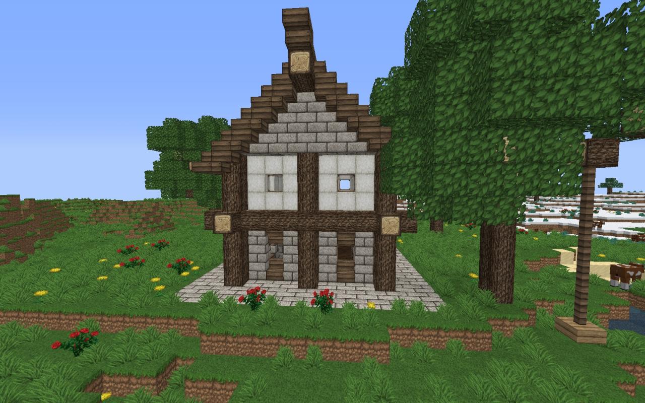 Simple rustic/medieval house Minecraft Map