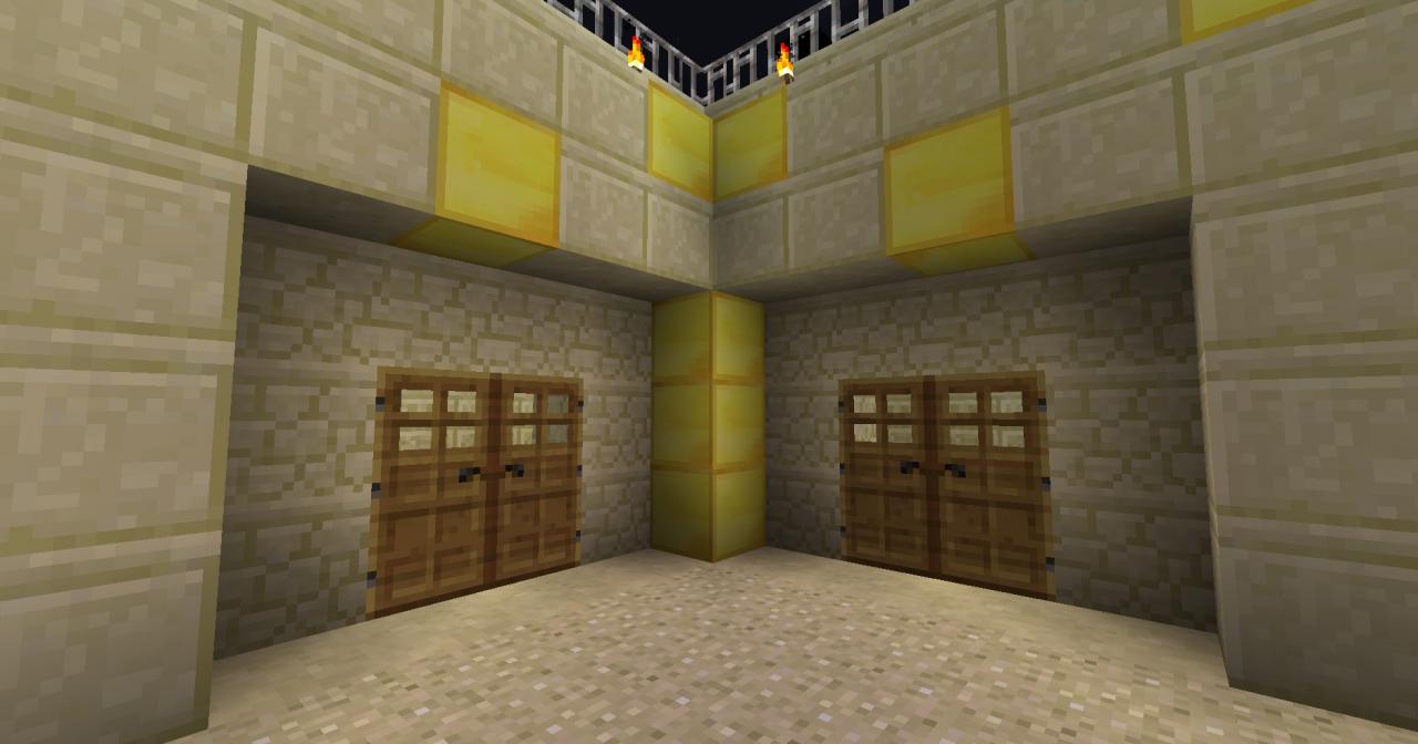 Small Sand Arena for PVP - and HUGE MINE! Minecraft Map