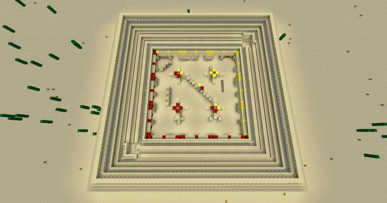Small Sand Arena for PVP - and HUGE MINE! Minecraft Map