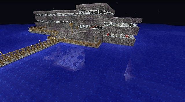 huge house on the ocean Minecraft Map