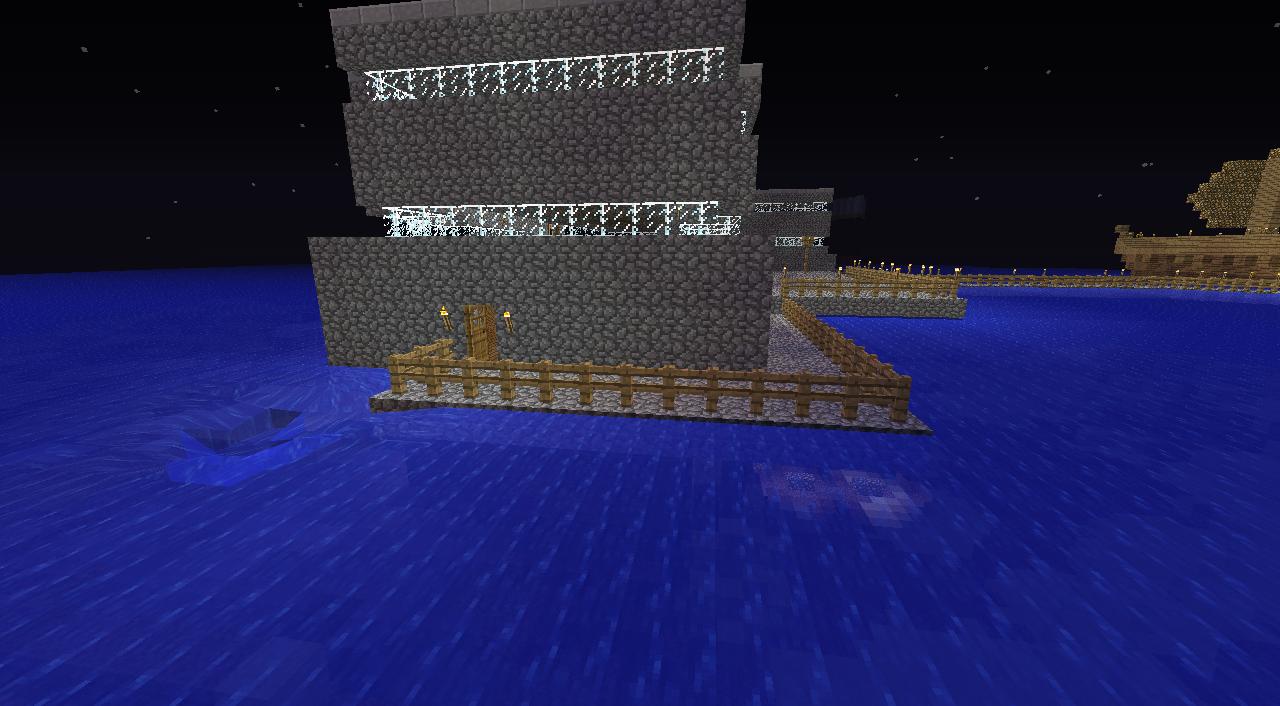 huge house on the ocean Minecraft Map