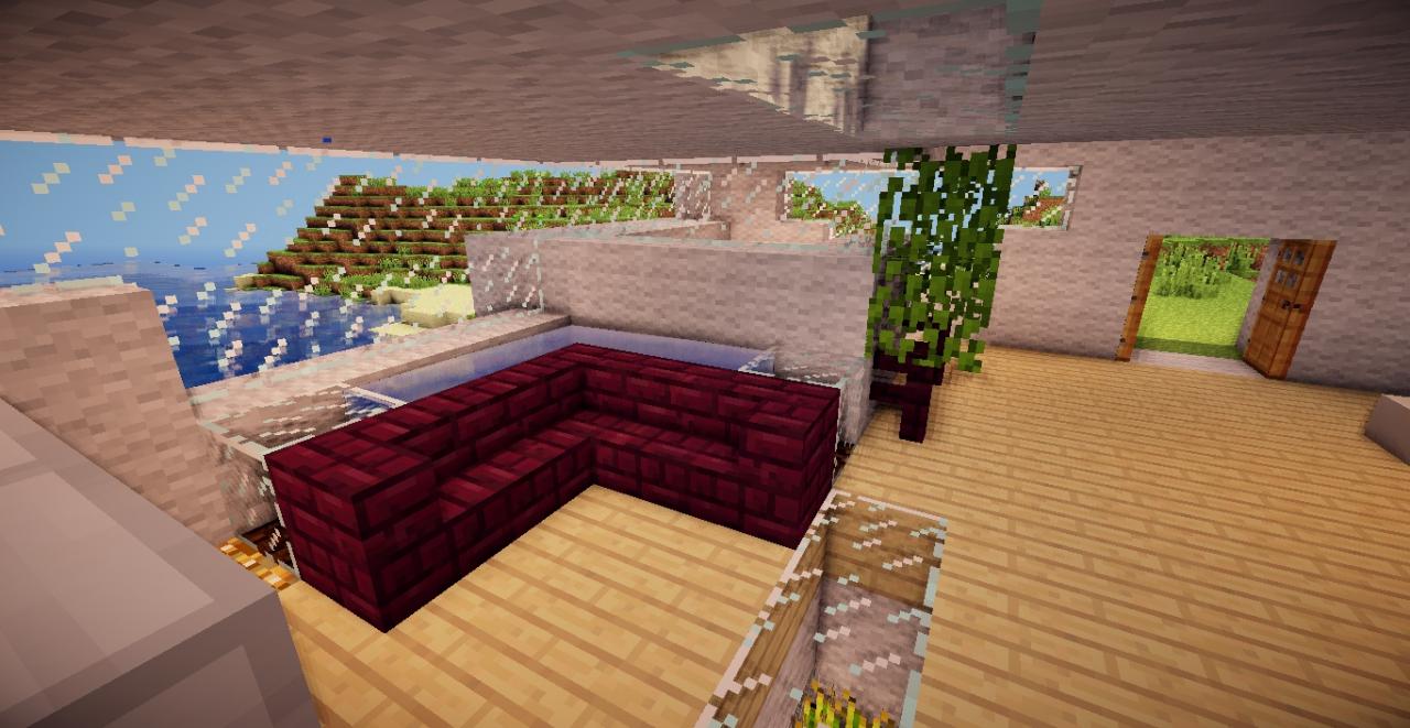 New modern house Minecraft Map