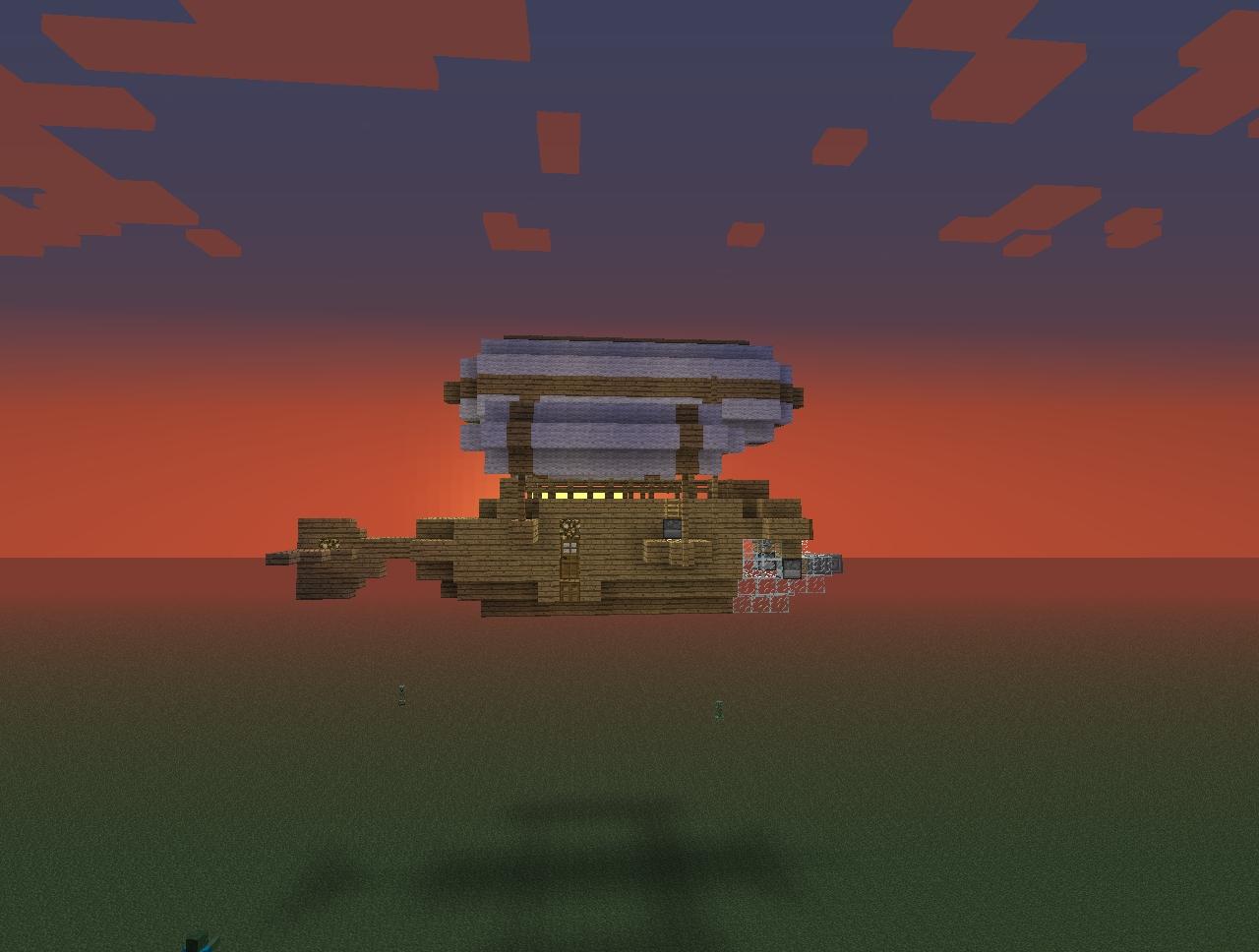 Eagle airship for zeppelin_md or Aircraft Minecraft Map