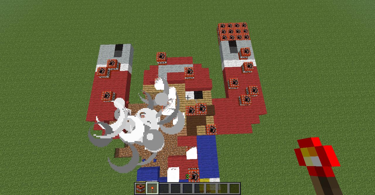 Having fun with the Funny/Troll Lookin' Mario Minecraft Map