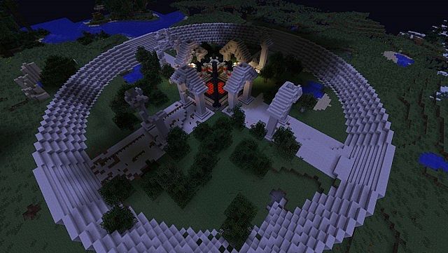 FLOATING TEMPLE! Minecraft Map