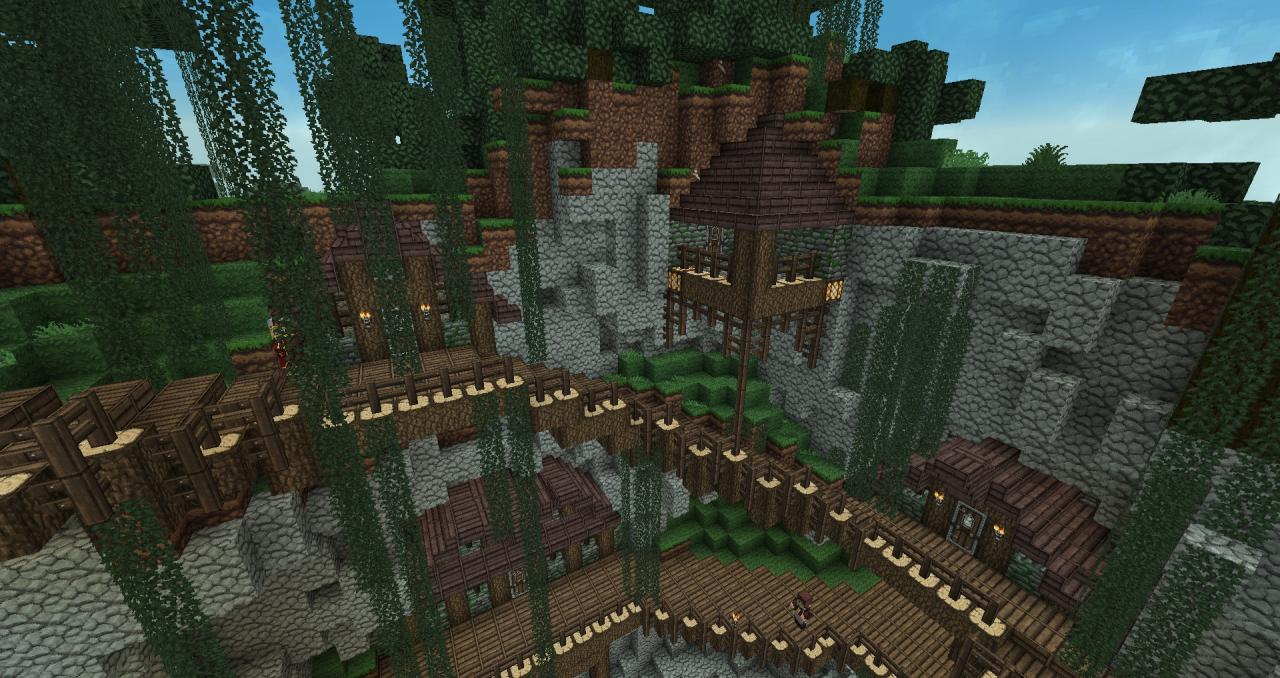 Old Jungle Hidden Village Minecraft Map