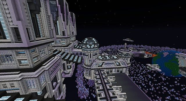 Asteroid Mining Station Minecraft Map