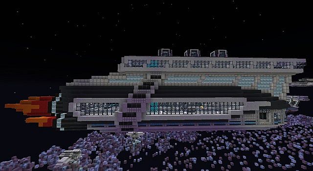 Asteroid Mining Station Minecraft Map