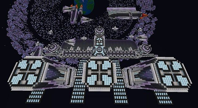 Asteroid Mining Station Minecraft Map
