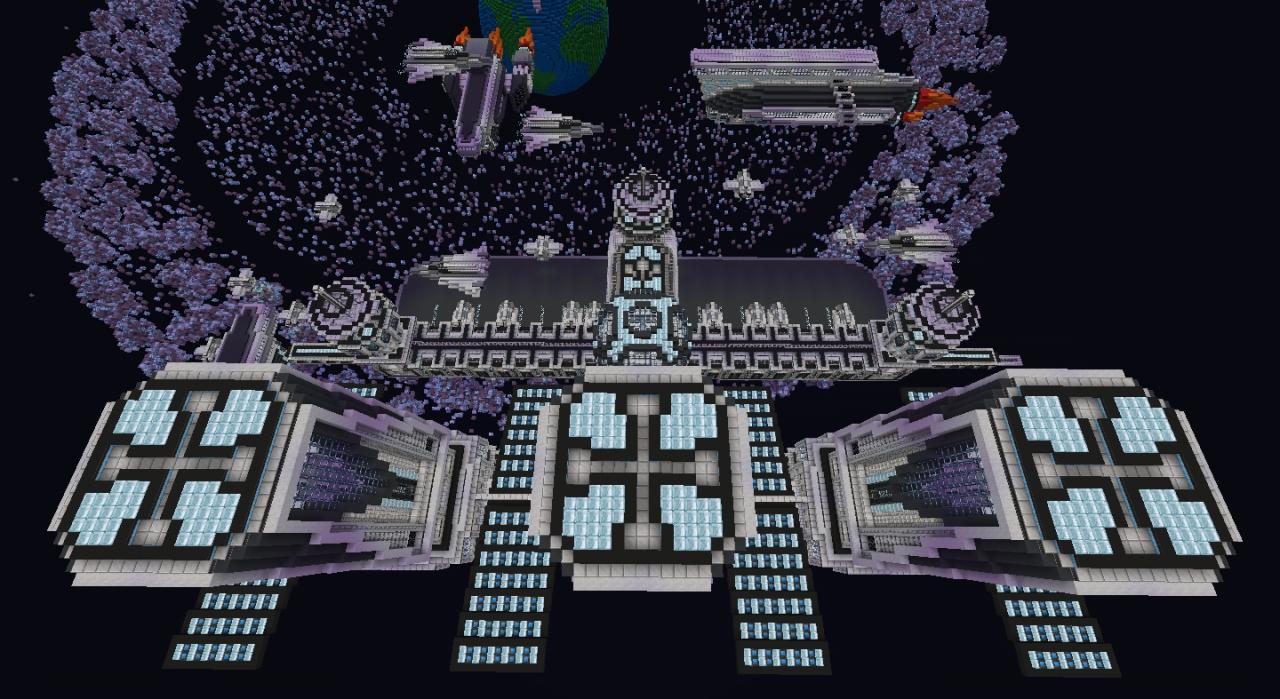 Asteroid Mining Station Minecraft Map