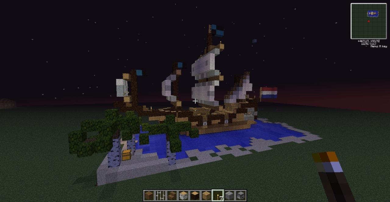 Fluyt , Dutch trading ship Minecraft Map