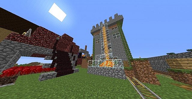 Messed up world with Diamonds Minecraft Map