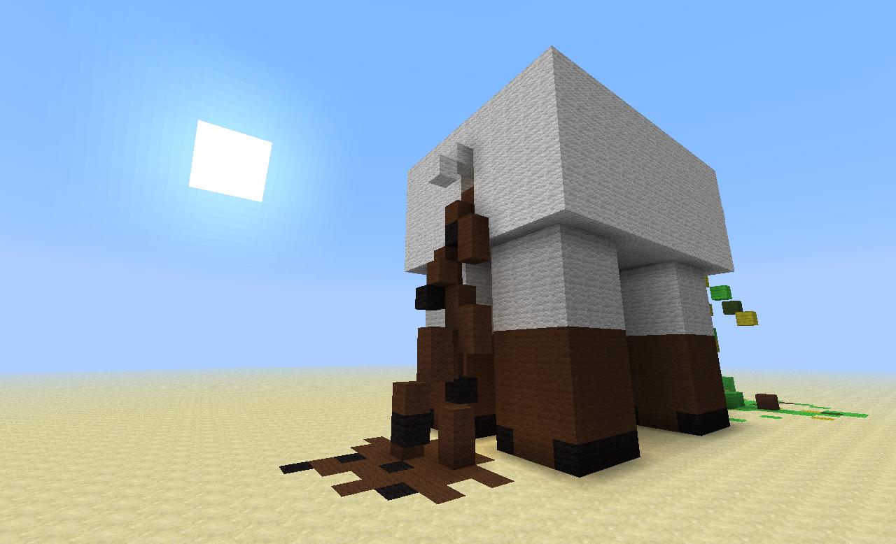 It is aPuking sheep with self destruct button Minecraft Map