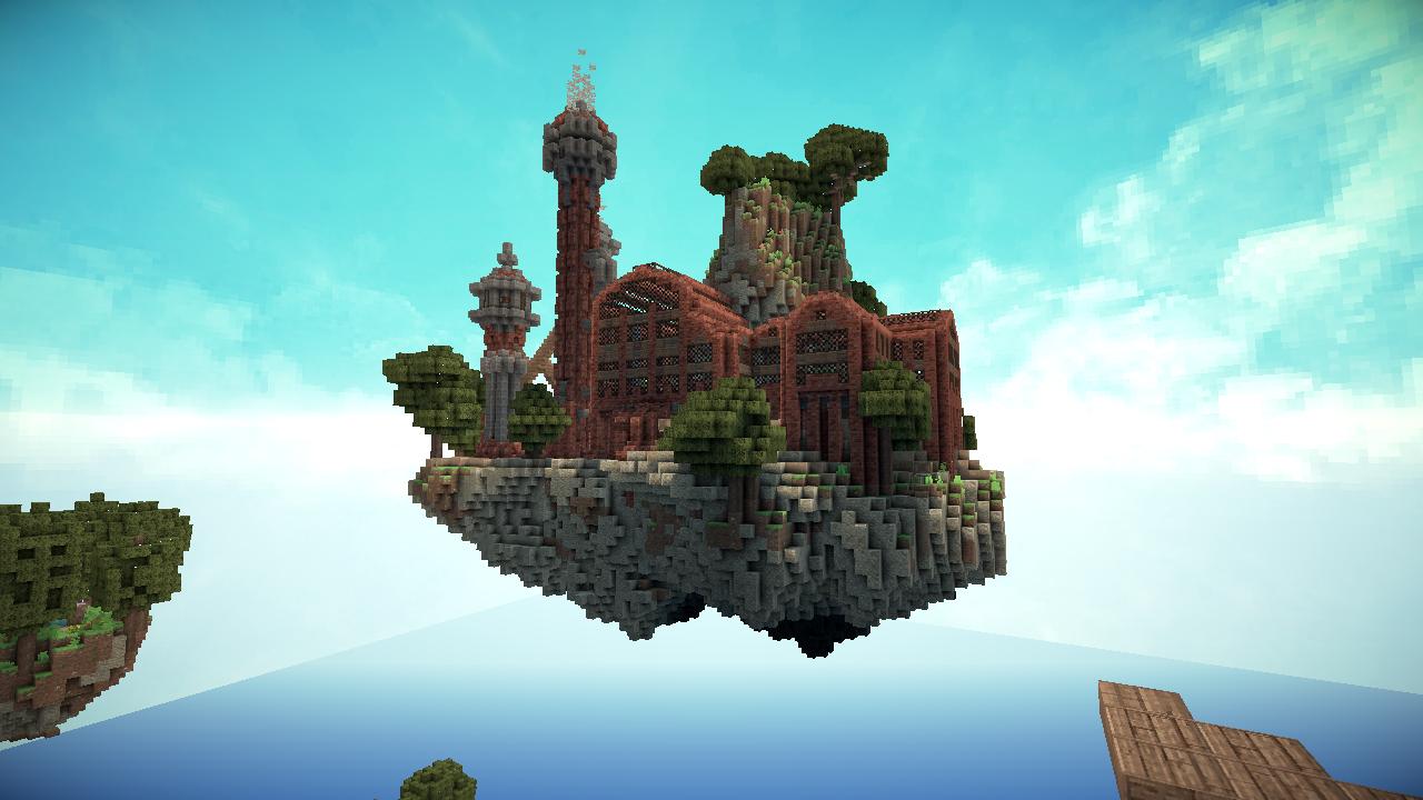 SteamPunk Fly Islands Minecraft Map