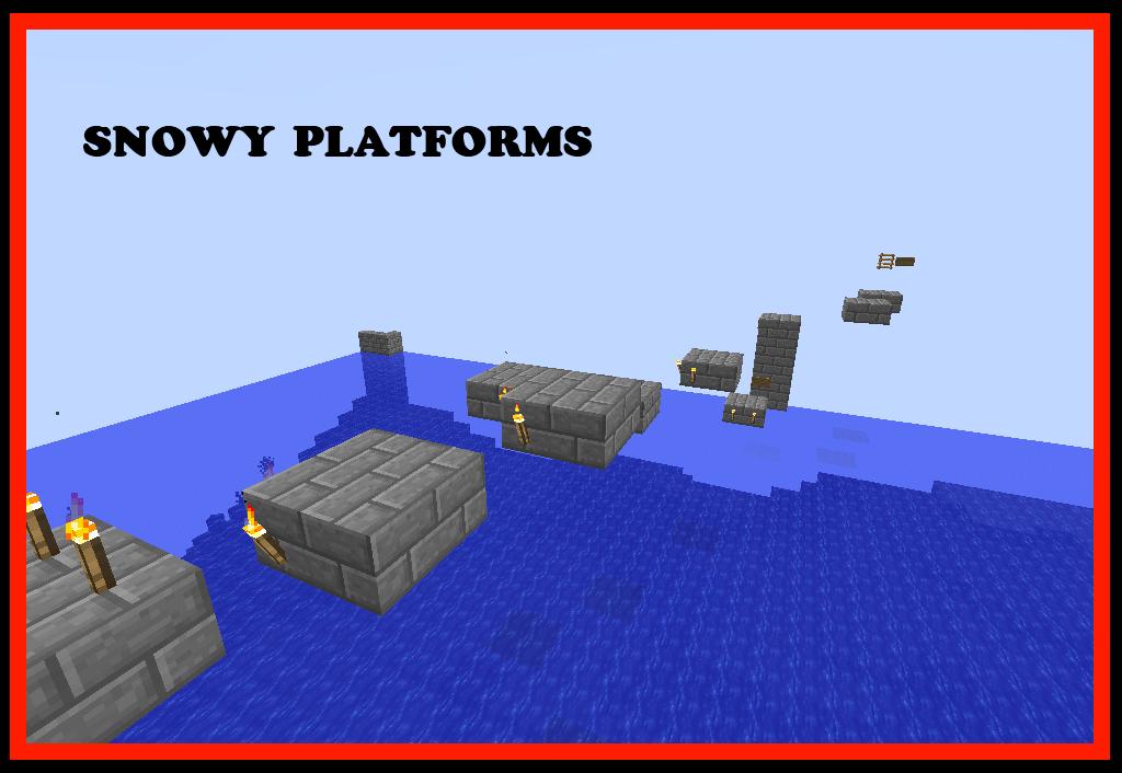Snowy Platforms - Parkour map Minecraft Map