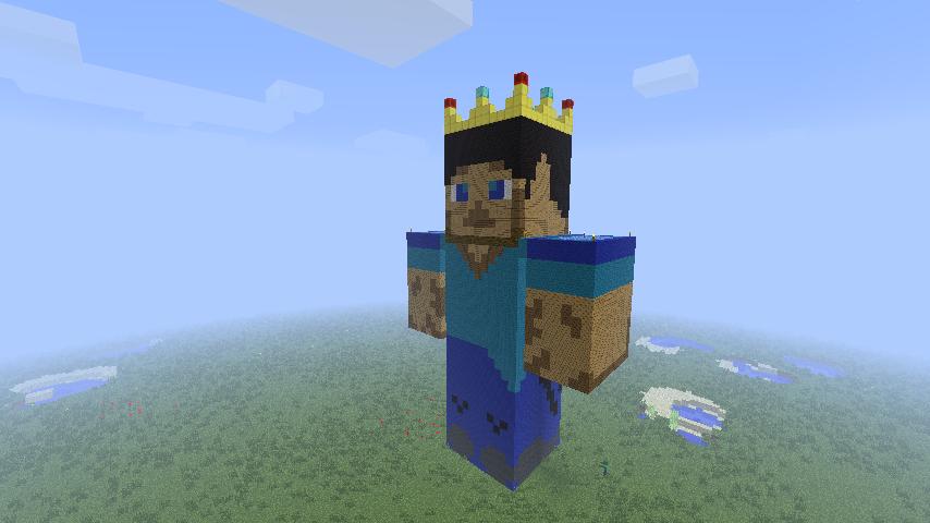 King Steve 3D Art Minecraft Map