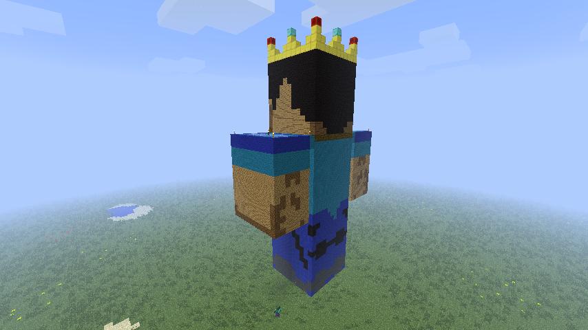 King Steve 3D Art Minecraft Map