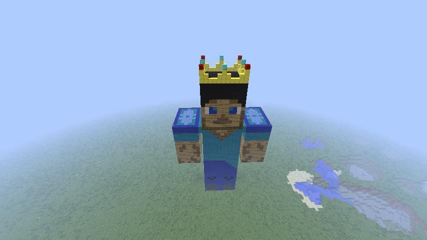 King Steve 3D Art Minecraft Map