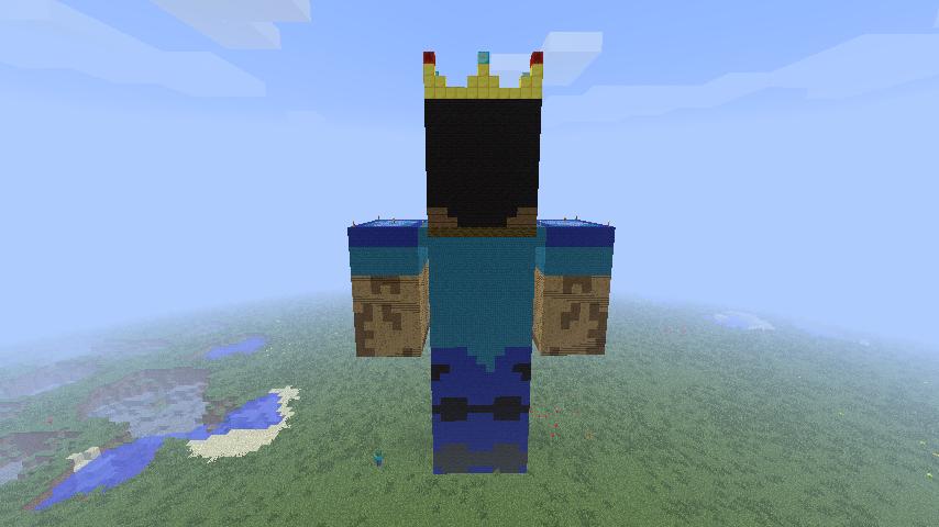 King Steve 3D Art Minecraft Map