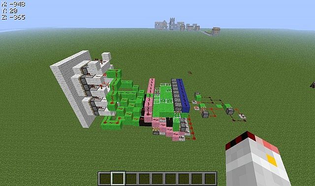 Piston Clock Minecraft Map