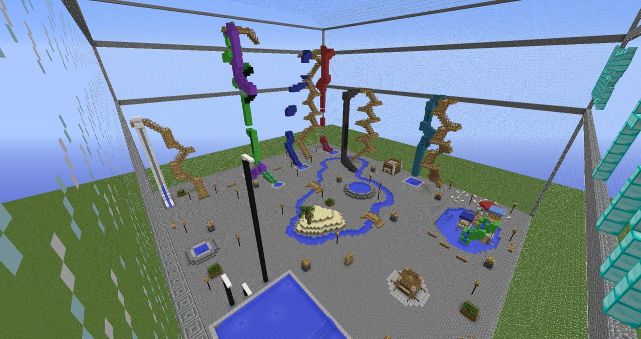 Indoor Water Park Minecraft Map