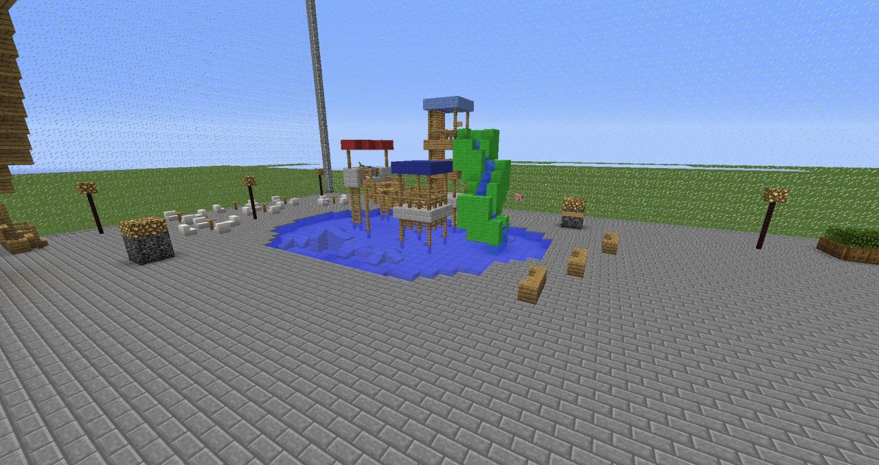 Indoor Water Park Minecraft Map