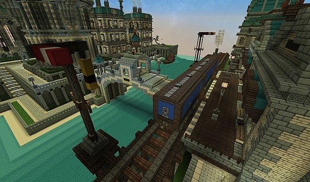 a small Train Station somewhere in Forgeheart Minecraft Map