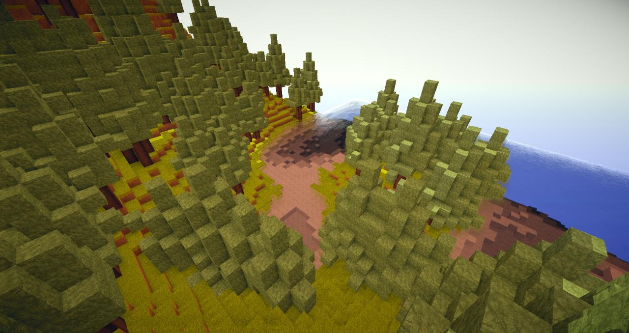 The Mountains of Sunken Island [Custom Terrain] Minecraft Map