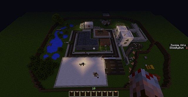 Town of the Dead ZombieDefence! Wave based horde minigame Minecraft Map