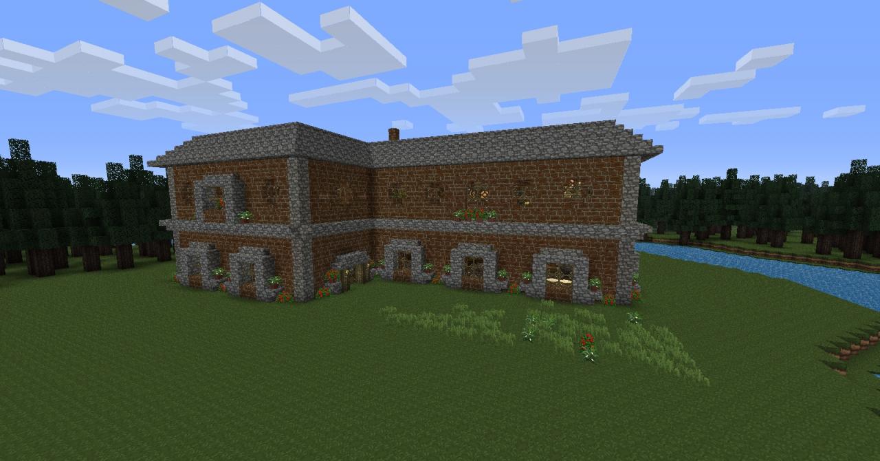 Brick Mansion Minecraft Map