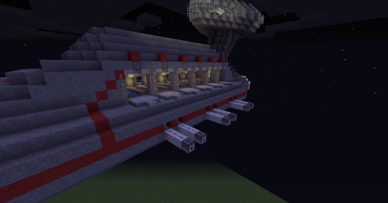 Space battle By vegardplanet (TNT CANNONS) Minecraft Map