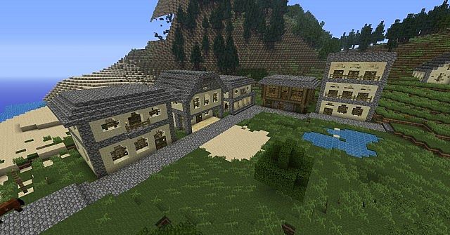 Island Town Minecraft Map