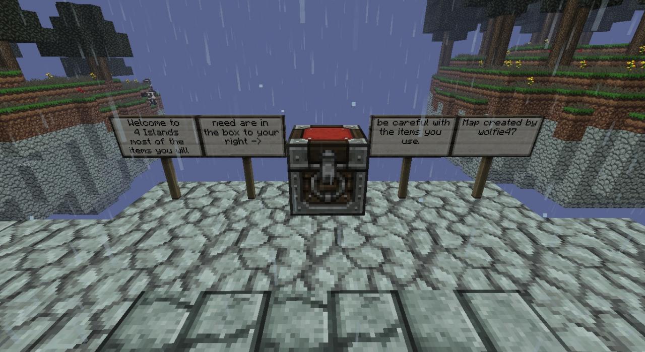 The 4 islands Minecraft Map