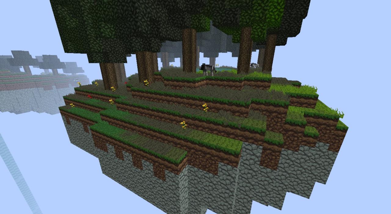 The 4 islands Minecraft Map