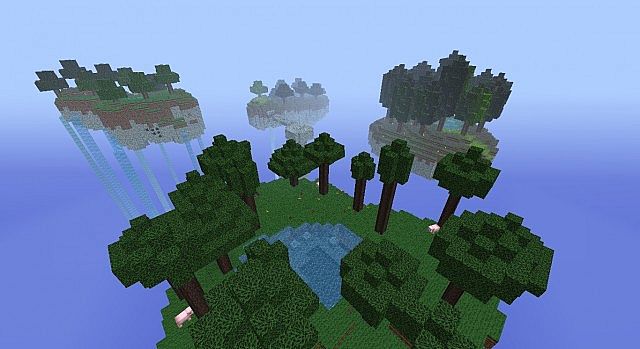 The 4 islands Minecraft Map
