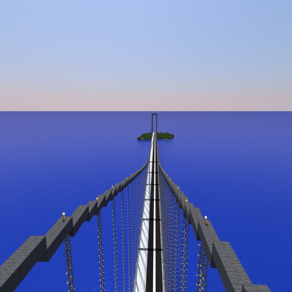 1:1 Bømlabrua(medium bridge) Minecraft Map