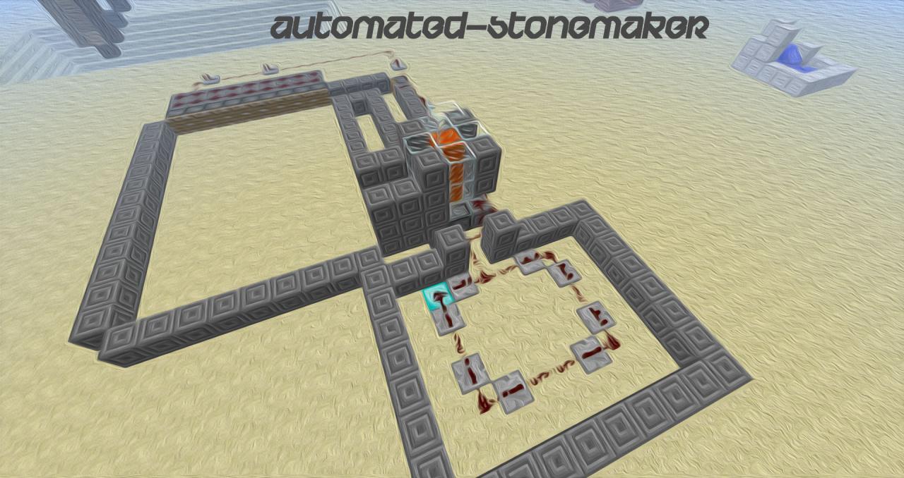 Automated-Stone Maker Minecraft Map