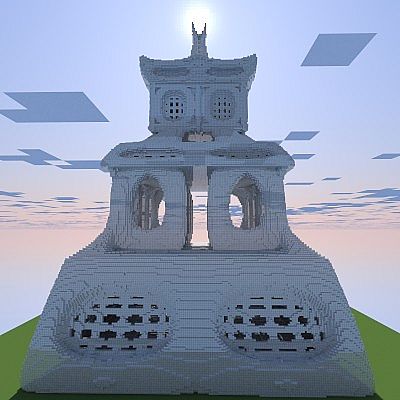 Server spawn temple Minecraft Map