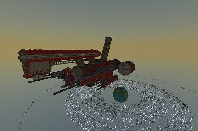 The Nebula Conqueror (Steve's spaceship) Minecraft Map