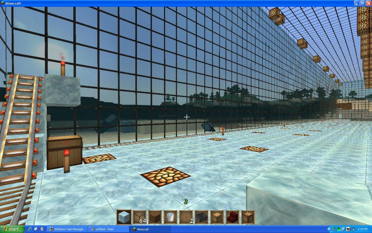 Underwater glass structures Minecraft Map