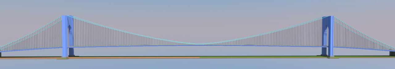 1:1 Verrazano Narrows Bridge(biggest) Minecraft Map