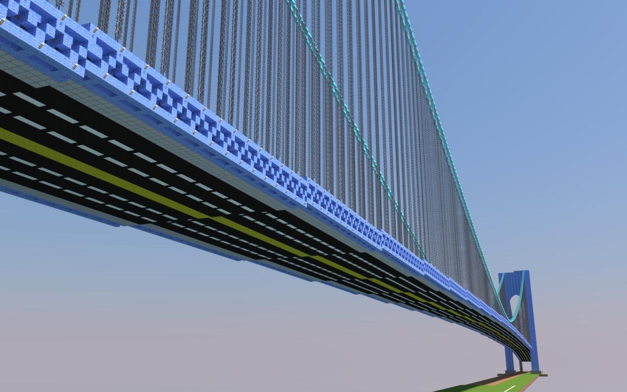 1:1 Verrazano Narrows Bridge(biggest) Minecraft Map